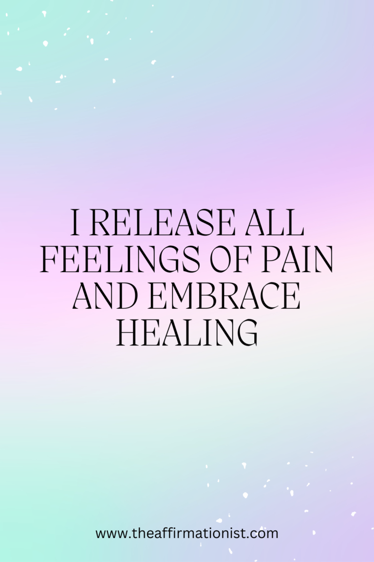 Affirmations for Emotional Healing: Release Pain and Embrace Inner ...
