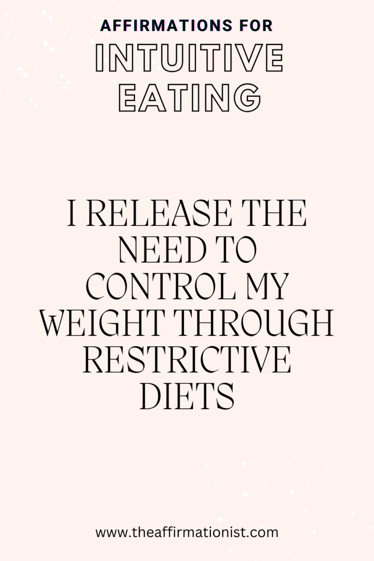 Reclaim Your Plate, Reclaim Your Power: Affirmations for Intuitive ...