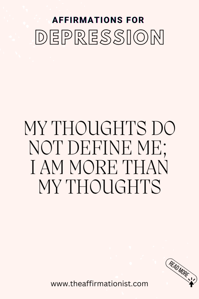 Affirmations for Depression: Finding Hope and Cultivating Joy – The ...